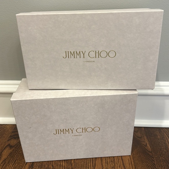 Jimmy Choo | Shoes | 2 Jimmy Choo Silver Gold Empty Shoe Boxes | Poshmark